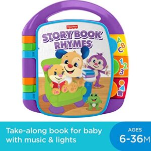 Fisher-Price Laugh & Learn Musical Baby Toy, Storybook Rhymes, Electronic Learning Book With Lights & Songs For Ages 6+ Months