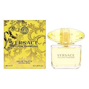 versace diamond eau de toilette spray, yellow, 3 ounce