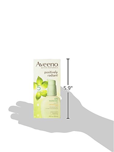 Aveeno Positively Radiant Daily Face Moisturizer with Broad Spectrum SPF 15 Sunscreen and Soy Extract, 4 fl. oz