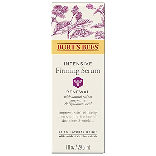 Face Serum, Burt's Bees Retinol Alternative, Facial Care with Hyaluronic Acid, Intensive Firming Skin Care, 1 Ounce