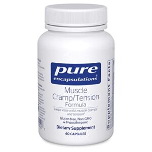 pure encapsulations muscle cramp/tension formula | hypoallergenic supplement to reduce occasional muscle cramps/tension and promote relaxation | 60 capsules