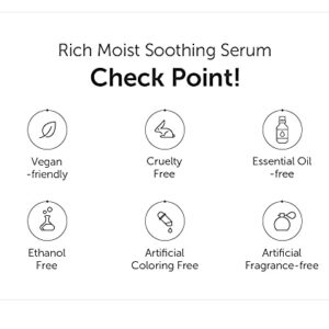 [Dear Klairs] Rich Moist Soothing Serum 2 7 fl oz 80 ml, Instant absorption, Non-greasy, hydration, cooling, basic care, unscented, Renewal