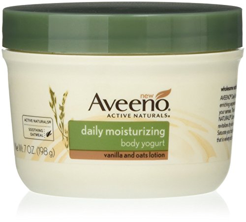 Aveeno Active Naturals Daily Moisturizing Body Yogurt Moisturizer, Vanilla And Oats, 7oz,