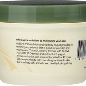 Aveeno Active Naturals Daily Moisturizing Body Yogurt Moisturizer, Vanilla And Oats, 7oz,