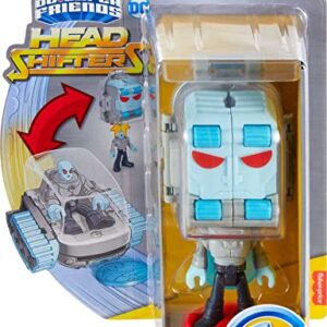 Imaginext DC Super Friends Preschool Toys Head Shifters Mr. Freeze & Snow Tank Figure and Vehicle Set for Pretend Play Ages 3+ Years