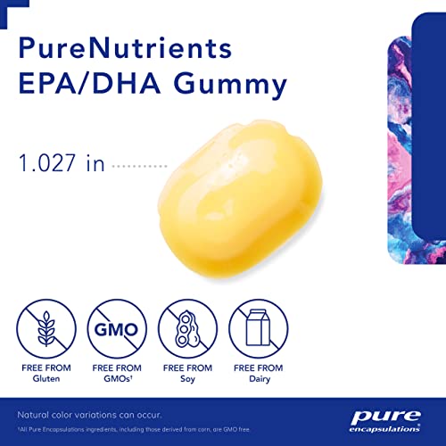 Pure Encapsulations PureNutrients EPA/DHA Gummy | Gummy Soft Chew to Support Healthy Cognitive Function and Daily Wellness | 36 Gummies | Natural Lemon-Lime Flavor