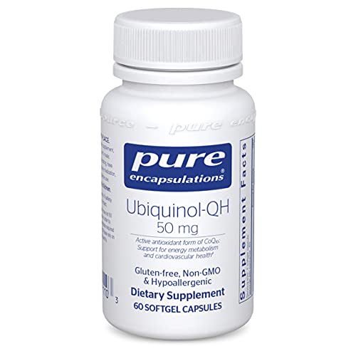 Pure Encapsulations Ubiquinol-QH 50 mg | Active Form of CoQ10 to Support Immune Health, Cellular Energy, and Cardiovascular Health* | 60 Softgel Capsules