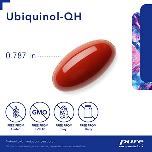 Pure Encapsulations Ubiquinol-QH 50 mg | Active Form of CoQ10 to Support Immune Health, Cellular Energy, and Cardiovascular Health* | 60 Softgel Capsules