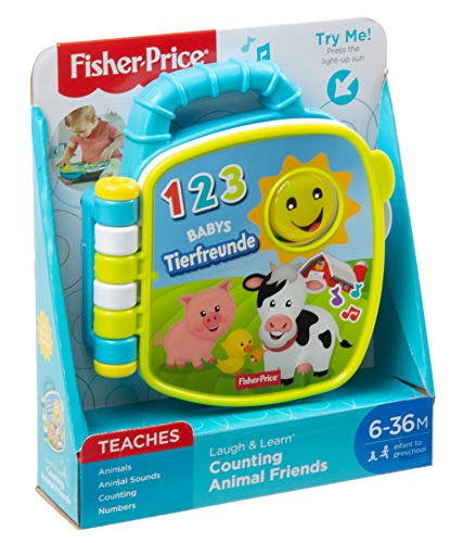 Fisher-Price Laugh & Learn Counting Animal Friends, Musical Baby Book