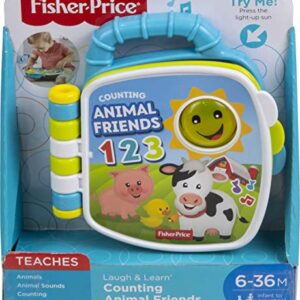 Fisher-Price Laugh & Learn Counting Animal Friends, Musical Baby Book