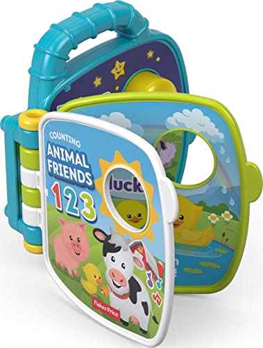 Fisher-Price Laugh & Learn Counting Animal Friends, Musical Baby Book