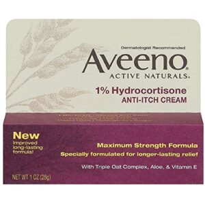 aveeno 1% hydrocortisone anti-itch cream, 1 oz ( pack of 3 )