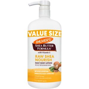 palmer’s shea formula raw shea hand and body lotion, 33.8 ounces