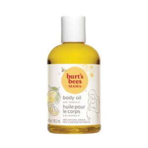 body oil, burt’s bees mama hydrating & smoothing skin care with vitamin e, 100% natural, 4 ounce