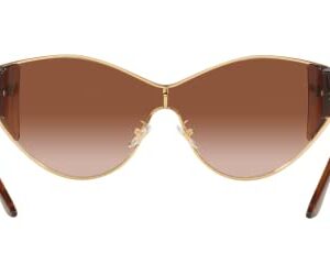 Versace Woman Sunglasses Gold Frame, Brown Gradient Lenses, 0MM