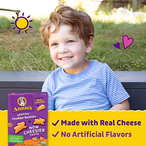 Annie's Organic Cheddar Bunnies Baked Snack Crackers, 11.25 oz