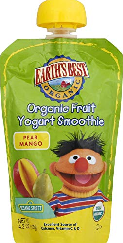 Earth's Best Fruit Yogurt Smoothie, Pear Mango, 4.2 oz