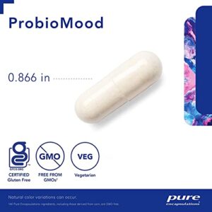 Pure Encapsulations - ProbioMood - Shelf Stable Probiotic Combination Designed to Support Well-Being - 60 Capsules