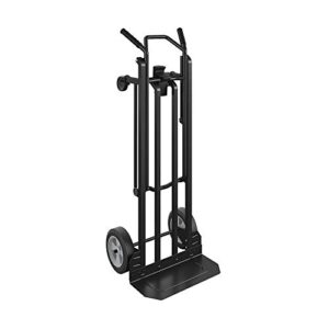 cosco steel 2-in-1 hand truck (800 lb weight capacity, black, 2 positions)