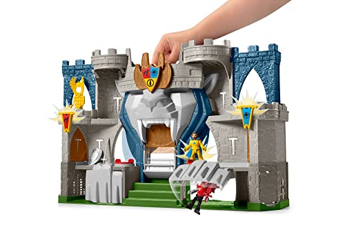 Fisher-Price Imaginext The Lion's Kingdom Castle Medieval-Themed Playset with Figures for Preschool Kids Ages 3 to 8 Years