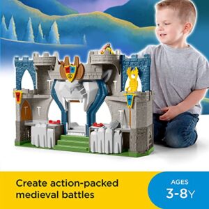 Fisher-Price Imaginext The Lion's Kingdom Castle Medieval-Themed Playset with Figures for Preschool Kids Ages 3 to 8 Years