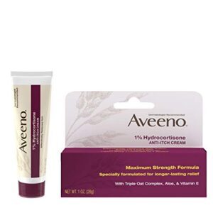 aveeno 1% hydrocortisone anti itch cream, maximum strength