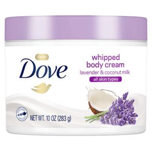 dove whipped lavender and coconut milk body cream 10 oz