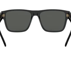 Versace Man Sunglasses Black Frame, Dark Grey Lenses, 56MM