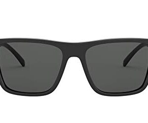 Versace Man Sunglasses Black Frame, Dark Grey Lenses, 56MM