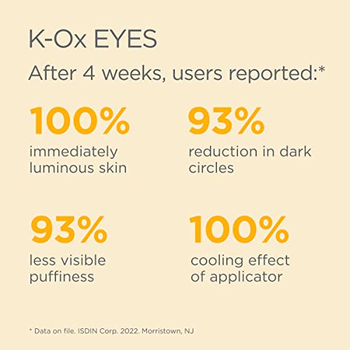 ISDIN K-Ox Under-Eye Brightening Cream for Puffiness and Dark Circles with Anti-Aging Benefits, Vitamin K and Hyaluronic Acid, visible results in 28 days of usage