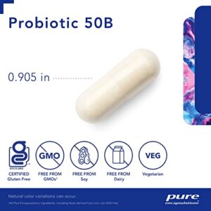 Pure Encapsulations Probiotic 50B | Acid-Resistant Probiotic Capsules to Support Intestinal Ecology and Digestive and Immune Health* | 60 Capsules