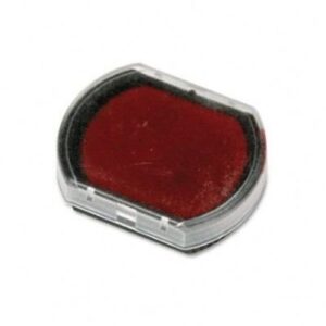 cosco r12 round stamp replacement pad, red ink