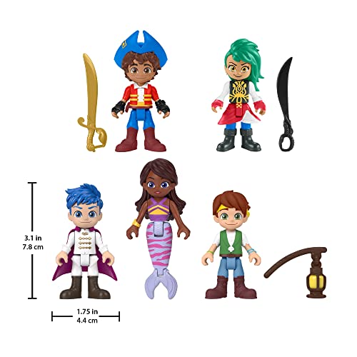 Fisher-Price Santiago Of The Seas Pirate Toys Figure Pack With 5 Characters & Accessories For Preschool Play Ages 3+ Years