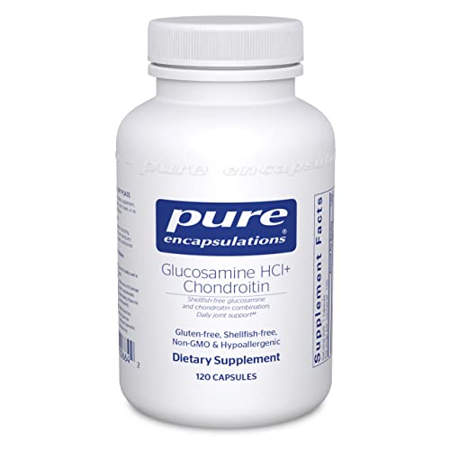 Pure Encapsulations Glucosamine HCl Chondroitin | Hypoallergenic Dual|Strength Support for Healthy Joint Motility and Function | 120 Capsules