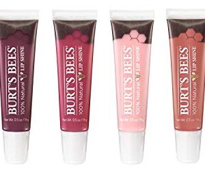 Burt's Bees Lip Gloss Easter Basket Stuffers, Lip Shine for Women, 100% Natural Makeup, Pucker