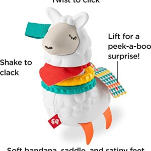 Fisher-Price Click Clack Llama, Baby Take-Along Activity Toy