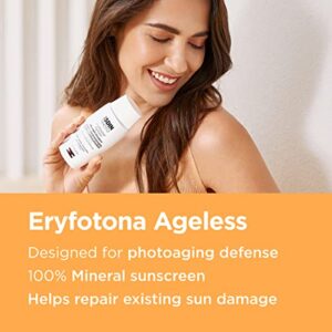 ISDIN Eryfotona Ageless Sunscreen Zinc Oxide and 100% Mineral Tinted Sunscreen SPF 50+, 3.4 Fl Oz