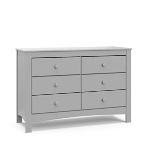 graco noah 6 dresser, 6 drawer, pebble gray