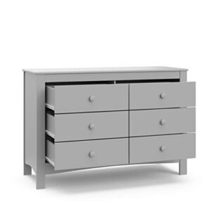 Graco Noah 6 Dresser, 6 Drawer, Pebble Gray