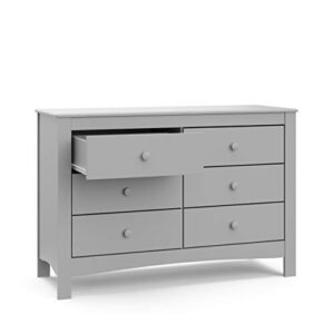 Graco Noah 6 Dresser, 6 Drawer, Pebble Gray