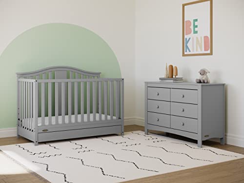 Graco Noah 6 Dresser, 6 Drawer, Pebble Gray