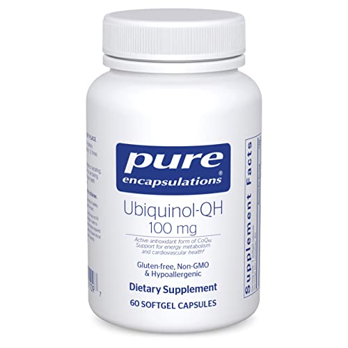 Pure Encapsulations Ubiquinol-QH 100 mg | Active Form of CoQ10 to Support Immune Health, Cellular Energy, and Cardiovascular Health* | 60 Softgel Capsules