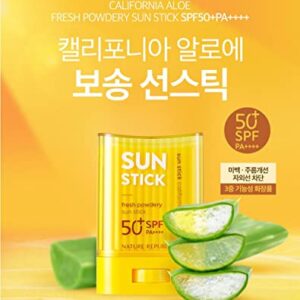 Nature Republic California Aloe Fresh Powdery Sun Stick SPF50+ PA++++ 22g / 0.77 oz.