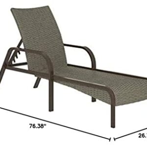 Cosco Outdoor Living SmartWick Chaise Lounger, Warm Gray (88463QDT1E)