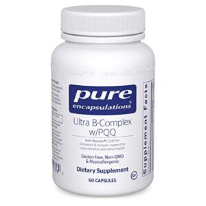 pure encapsulations ultra b-complex with pqq | vitamin b supplement to support nerves, cells, methylation, and mitochondrial health* | 60 capsules