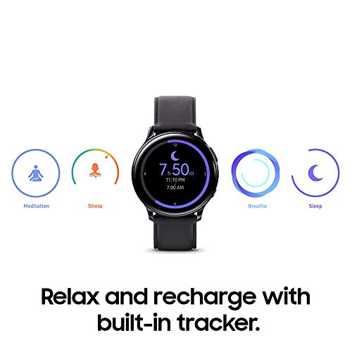 Samsung Galaxy Watch Active2 (44mm), Aqua Black, US Version (Renewed)