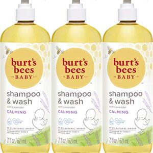 Burtâ€™s Bees Baby Shampoo & Wash, Calming, 21 Ounces (Pack of 3)