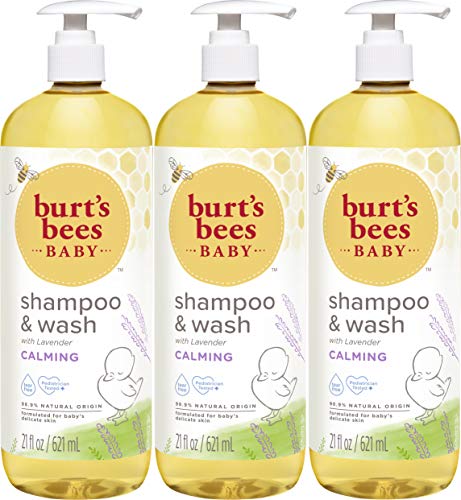 Burtâ€™s Bees Baby Shampoo & Wash, Calming, 21 Ounces (Pack of 3)