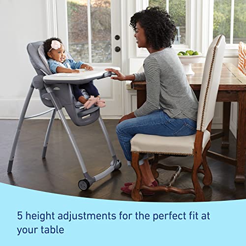 Graco Table2Table Premier Fold 7 in 1 Convertible High Chair | Converts to Dining Booster Seat, Kids Table, and More, Maison