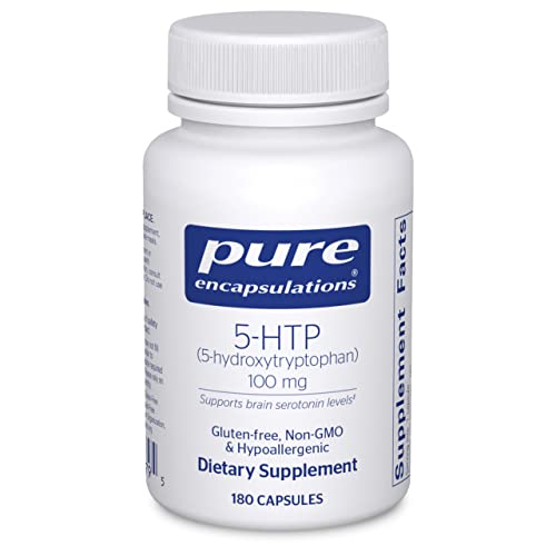 Pure Encapsulations 5-HTP 100 mg | 5-Hydroxytryptophan Supplement for Brain, Sleep, Eating Behavior, and Serotonin Support* | 180 Capsules